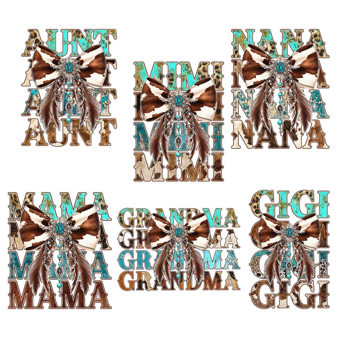 Retro Western Mama Mimi Png Bundle, Howdy Mama Png, Cowgirl Mama Png ...