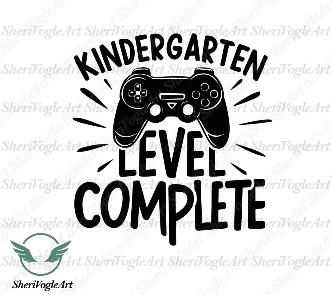 Kindergarten Level Complete Svg, Boys Kindergarten Graduation Svg ...