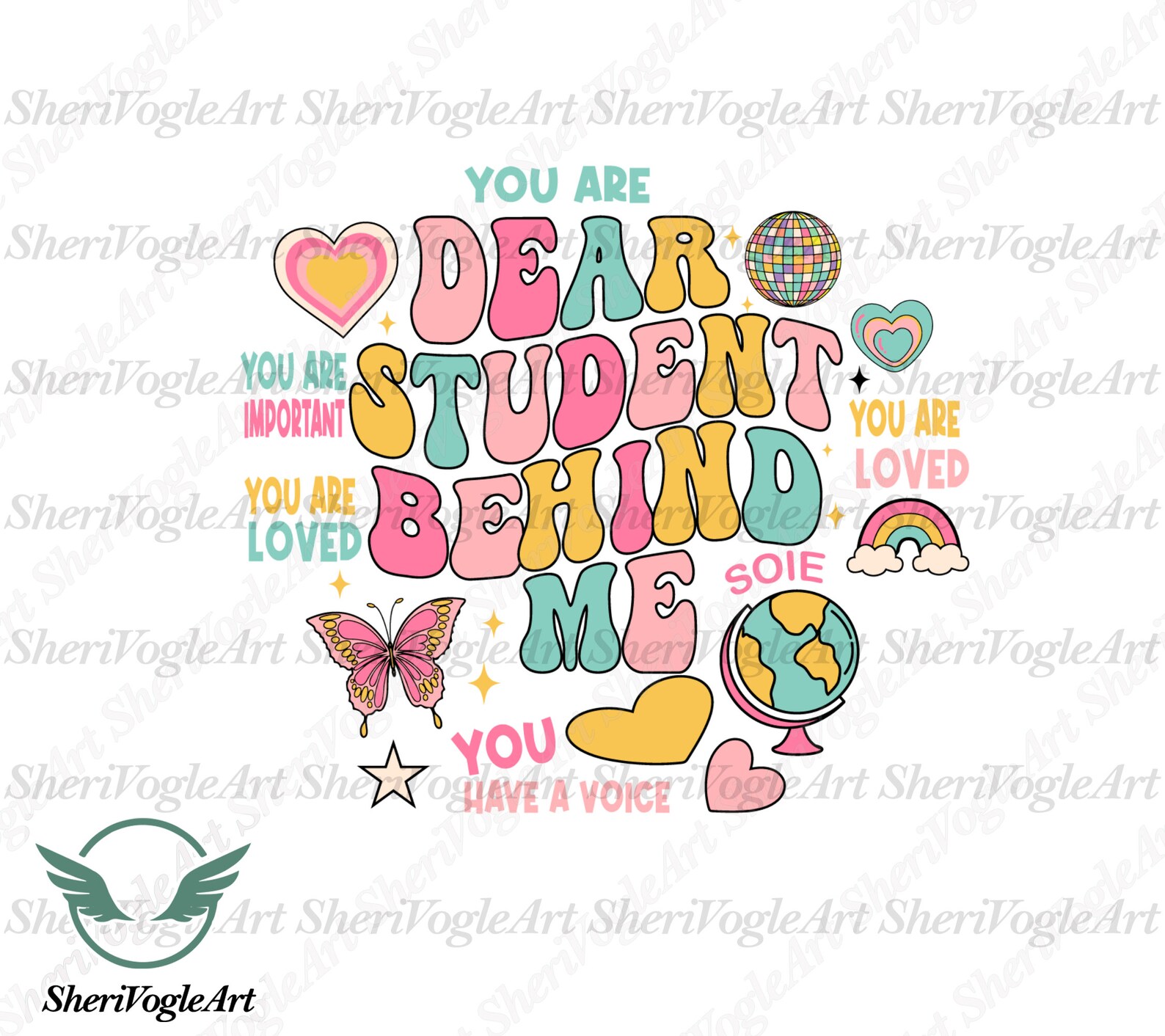 Dear Student Behind Me Png, Teacher Appreciation Png,inspirational ...