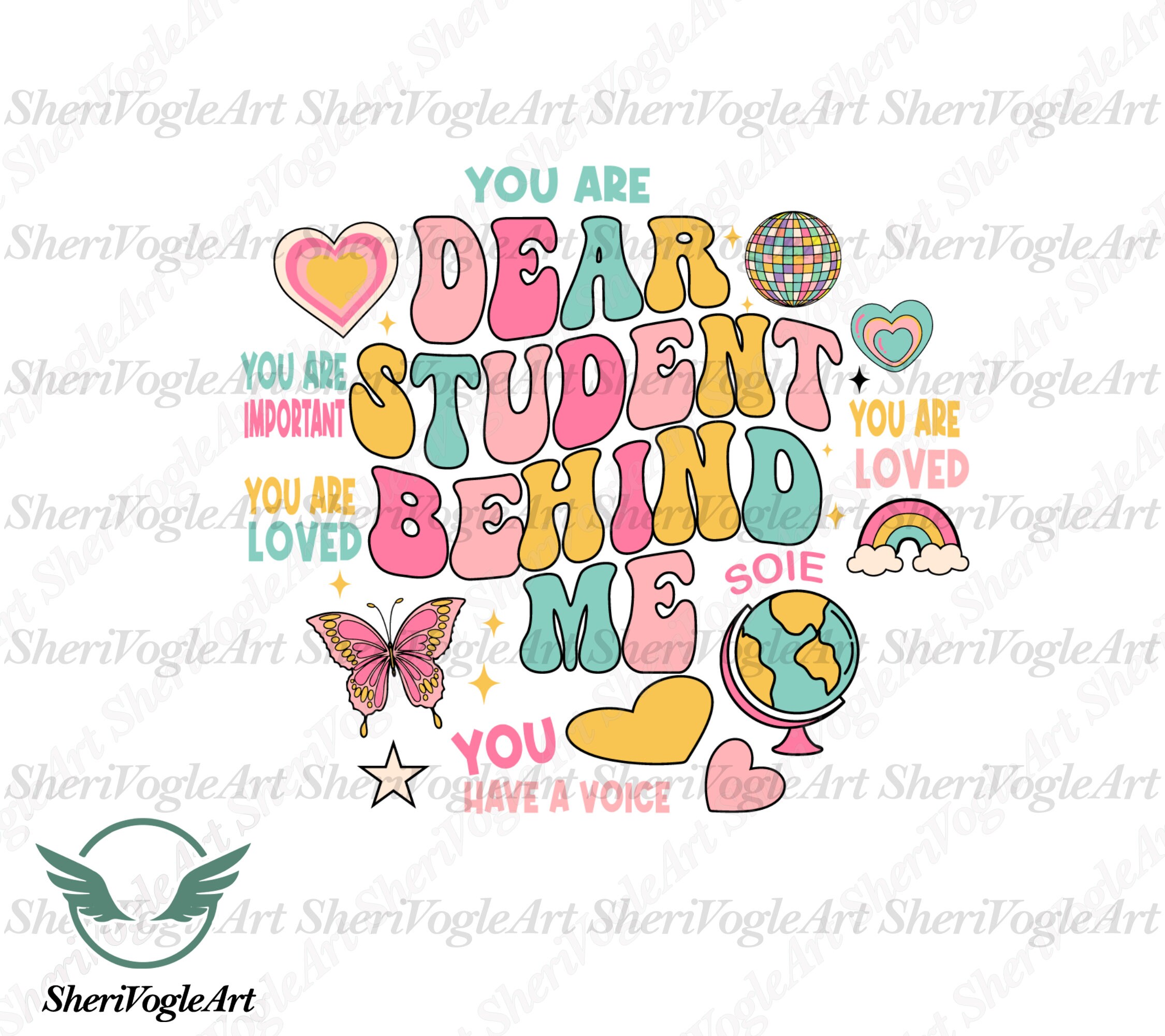 Dear Student Behind Me Png, Teacher Appreciation Png,inspirational ...
