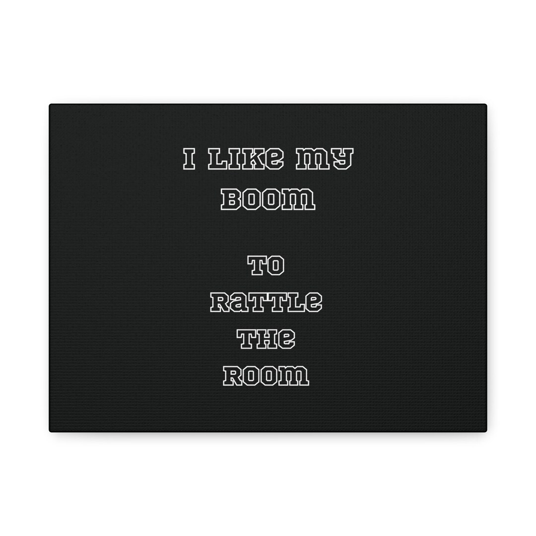 I Like the Boom, Humorous Wall Art, Music Enthusiast, Audiophile Art ...