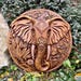 Wood Carved Picture, Wooden Elephant, Wooden Animal Art, 3D Wall Decor ...
