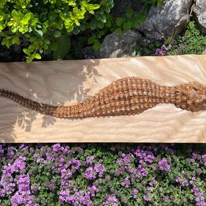 Wood Carved Picture, Wooden Crocodile, Wooden Animal Art, 3D Wall Decor ...