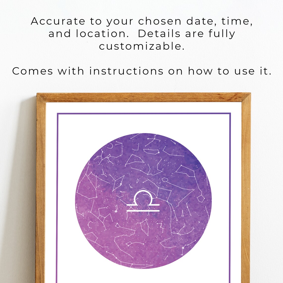 Custom Star Map by Date, Printable Star Chart, Astronomy Art Gift ...