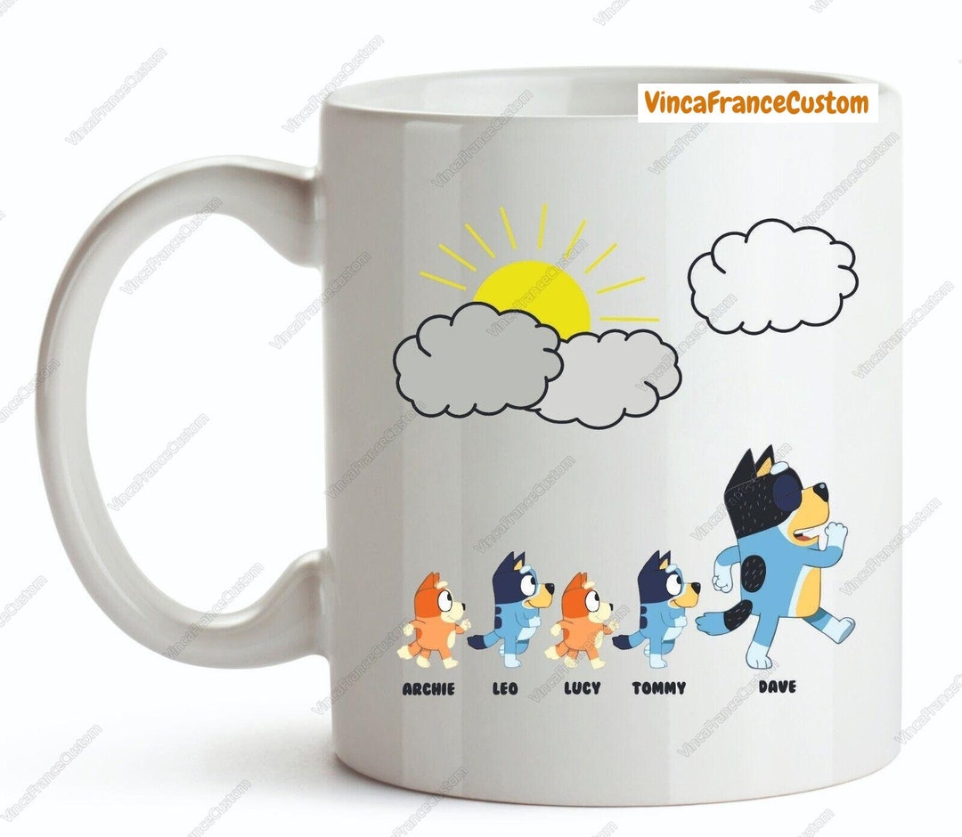 Bluey Dad Mug, Best Dad Ever, Dad Gifts, Gift for Him, Ceramic Coffee ...