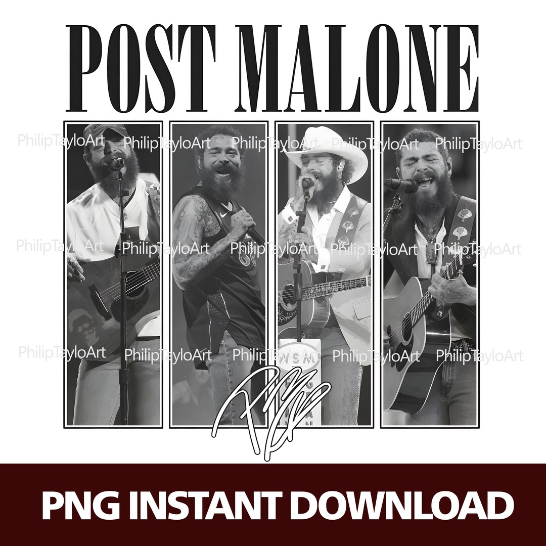 Post Malone PNG, Rap Music Shirt Design, Vintage Comfort Colors PNG, F1 ...
