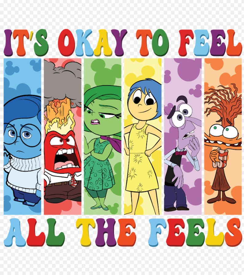 Bundle Inside Out 2 It's Okay to Feel All the Feels Png, Emotions ...
