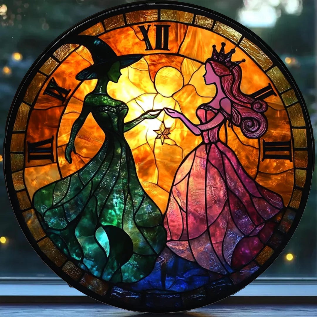 Elphaba and Glinda Besties Suncatcher, Wicked Musical Fan Gift, Witches ...