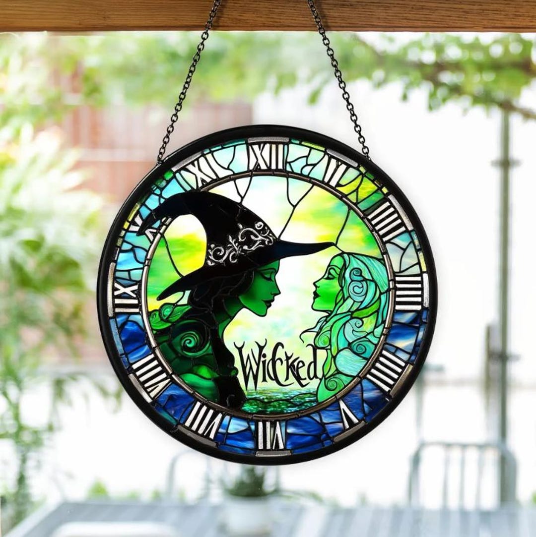 Elphaba and Glinda Besties Suncatcher, Wicked Musical Fan Gift, Witches ...