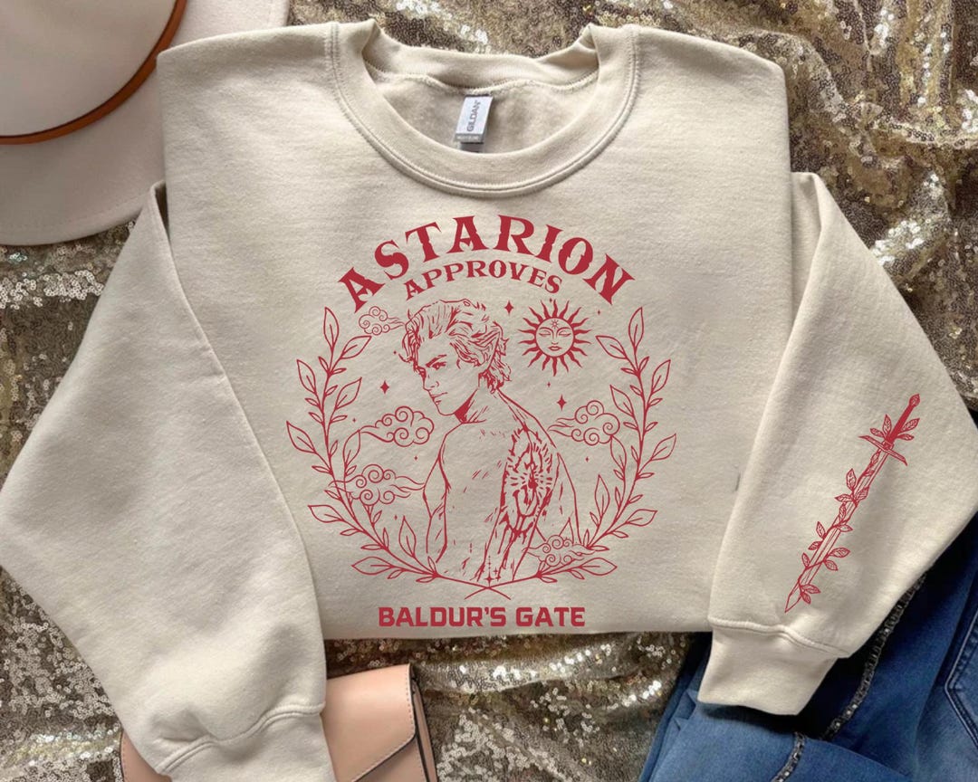 Astarion Sweatshirt, Baldurs Gate 3 Astarion Sweatshirt, Video Game ...