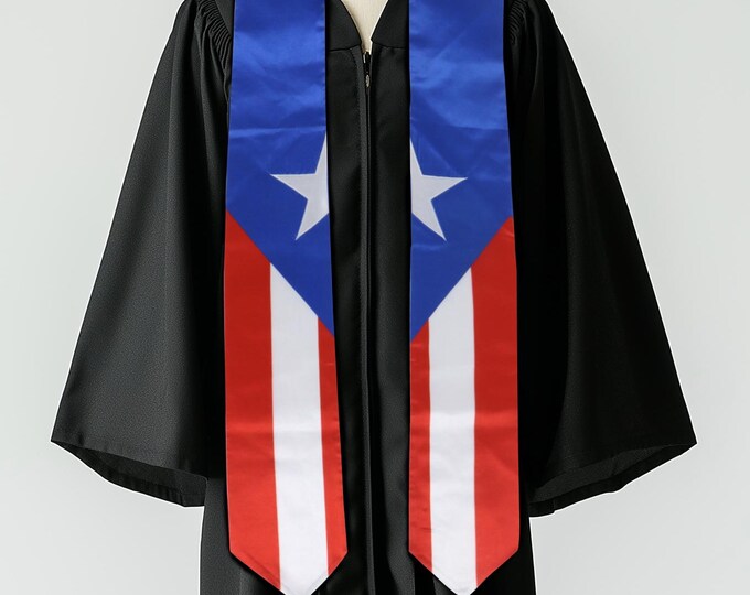 Puerto Rico Flag Graduation Sash for Class of 2025, Puerto Rico Flag ...
