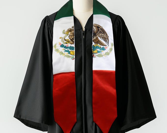 Mexican/american Mexico America Graduation Sash Mexican Flag USA Flag ...