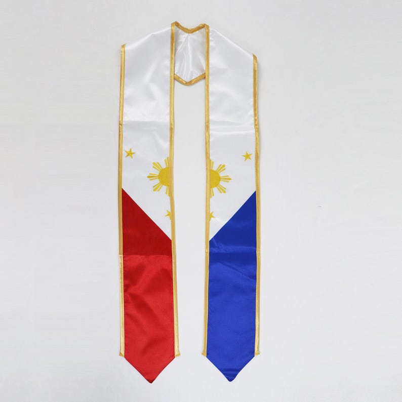 Philippines Flag Graduation Sash for Class of 2025, Philippines Flag ...