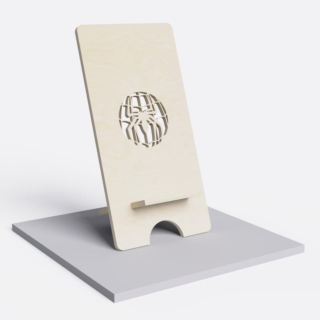 Phone Stand SVG Laser Cut File, Laser Cut Phone Holder, SVG Files for ...