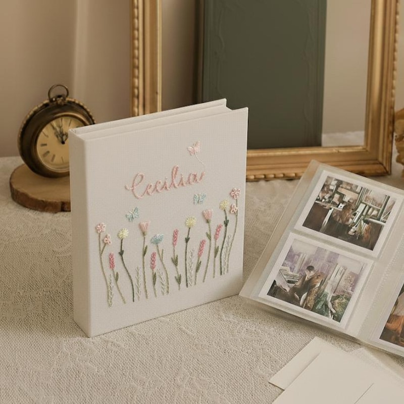 Photo Album Hand Embroidered - Etsy UK