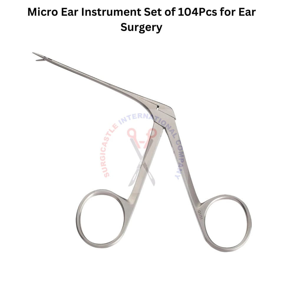 Micro Ear Instrument Set of 103pcs for Ear Surgery Set, Tympanoplasty ...