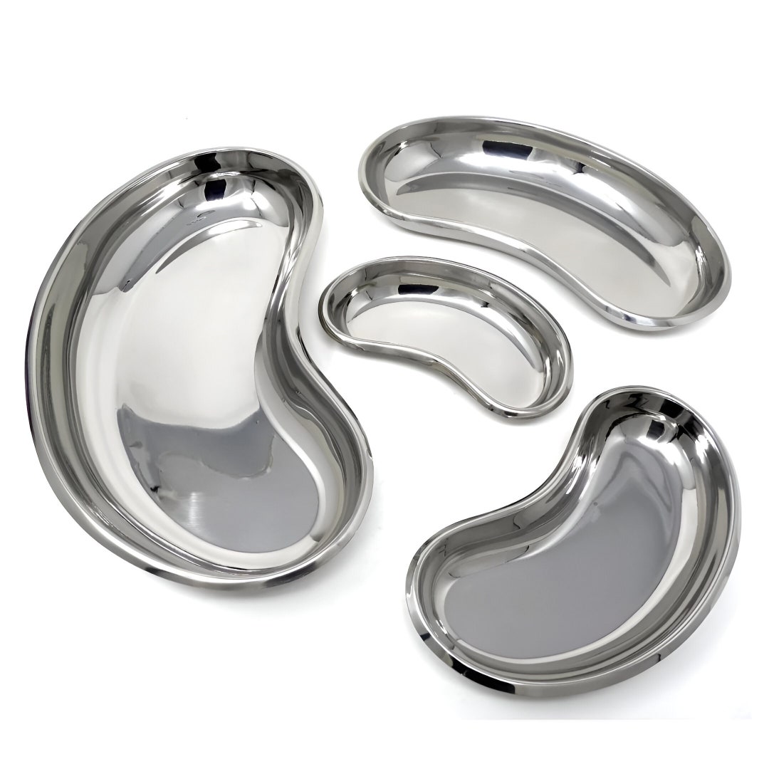 Stainless Steel 4 Diff. Size Kidney Tray Dish for Surgical Tools and ...