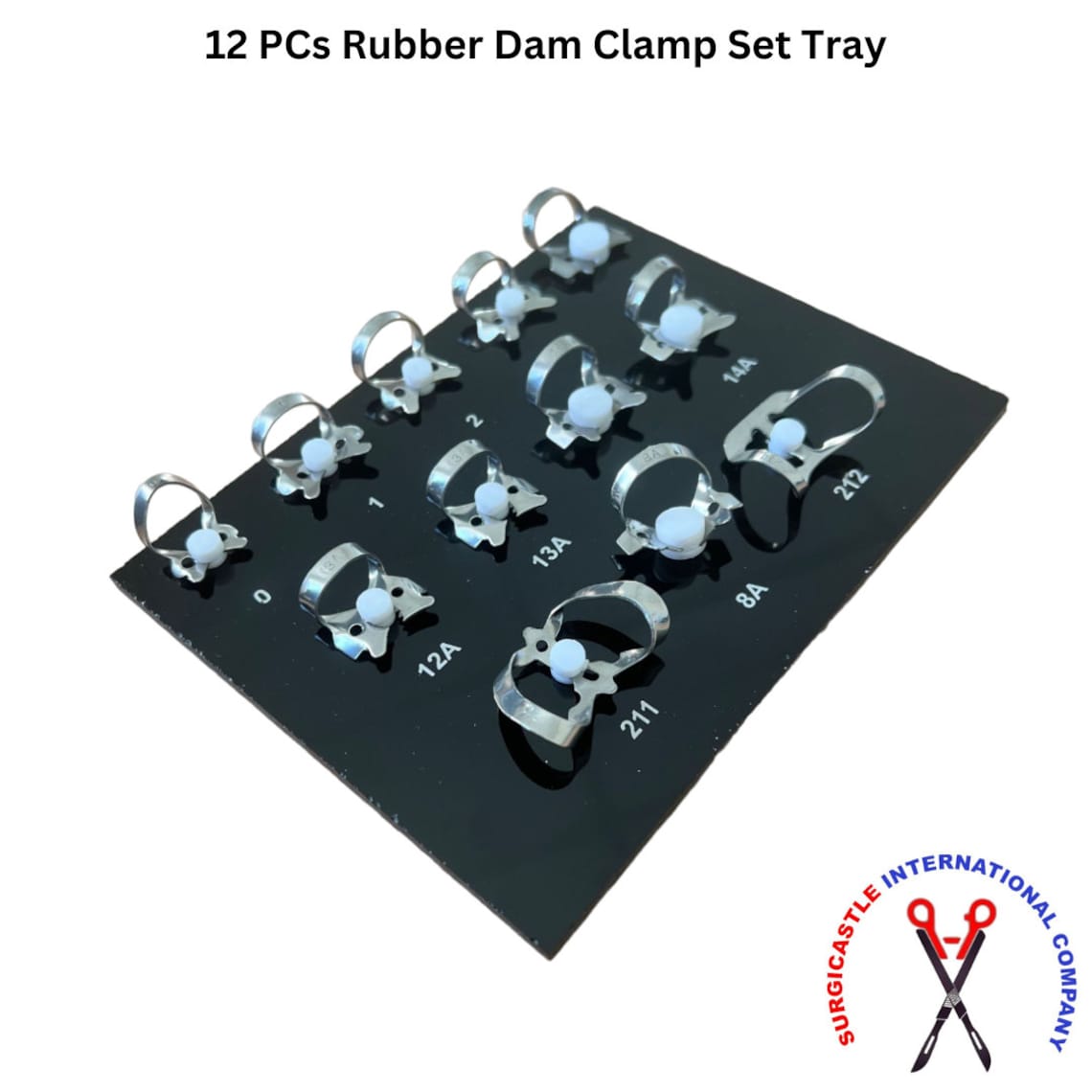 Endodontic Rubber Dam Clamps Set Endodontic 12 Pcs With Black Tray - Etsy