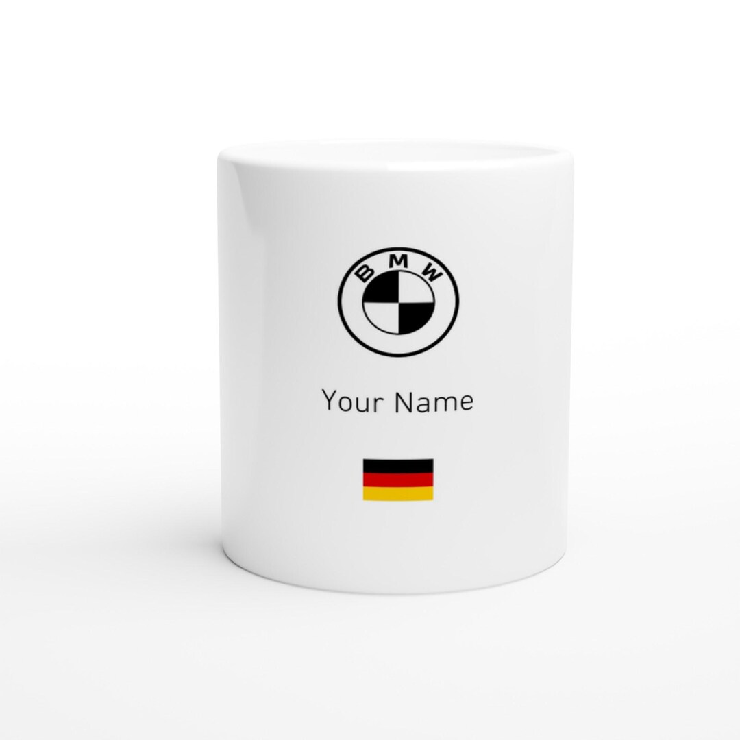 Personalized BMW Mug With Name & German Flag - Gift for Car Lover ...