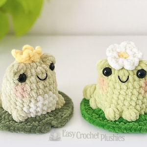 No Sew Frog Crochet Pattern, No Sew Amigurumi, Crochet Plushie Pattern ...