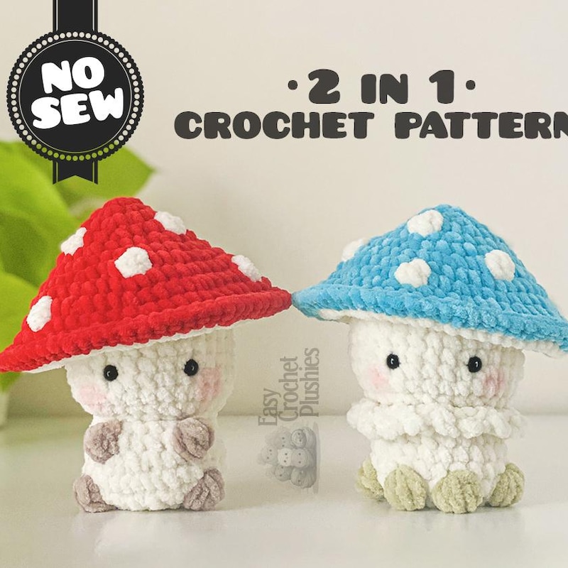 Mushroom Easy Plushie - Etsy