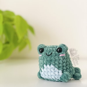 No Sew Frog Crochet Pattern, No Sew Amigurumi, Crochet Plushie Pattern ...