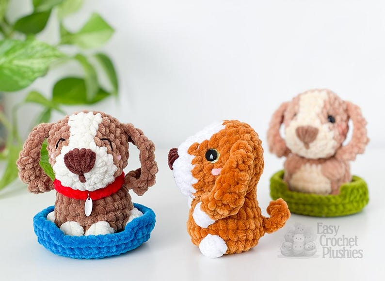 No Sew Beagle Crochet Pattern Easy Fast Amigurumi Plushie Bestseller ...