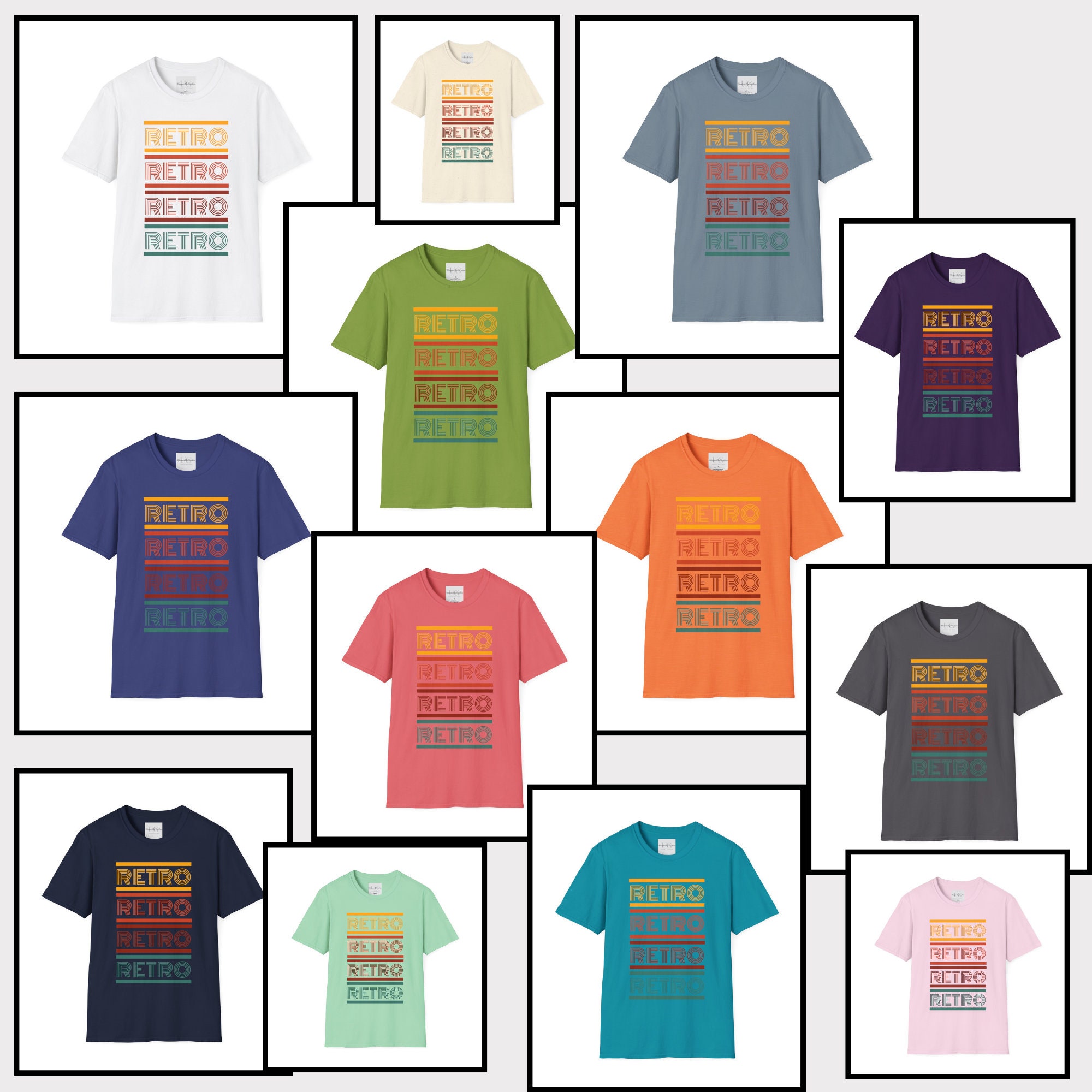 Retro Softstyle T-shirt, Retro Shirt Women, Vintage T Shirt, Graphic ...