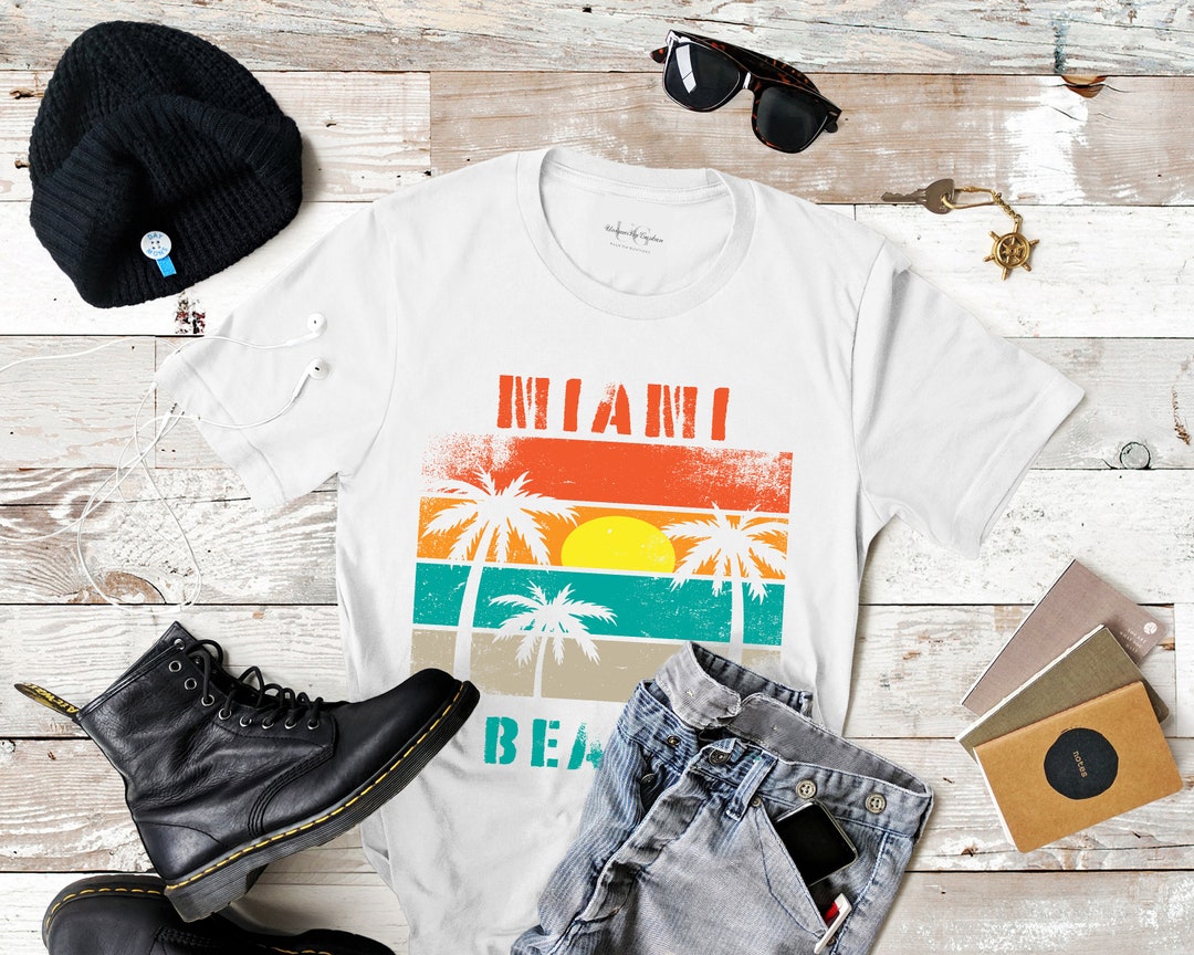 Miami Beach T-shirt, Miami Girls Trip Shirts, Miami Shirts Women, Miami ...