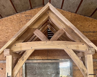 Solid Oak Pergola Style Porch - Etsy UK