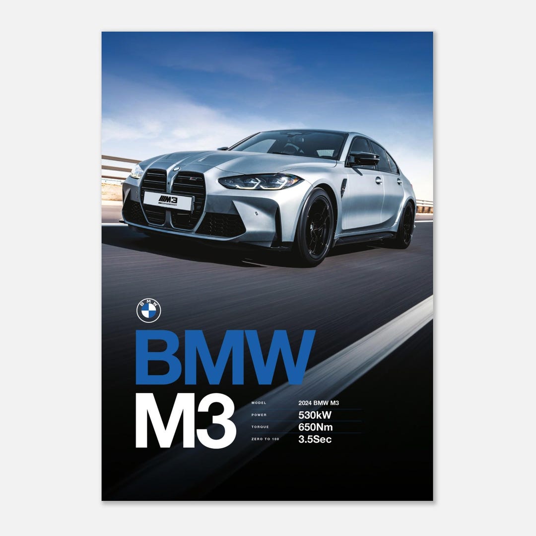 BMW M3 Poster - Etsy