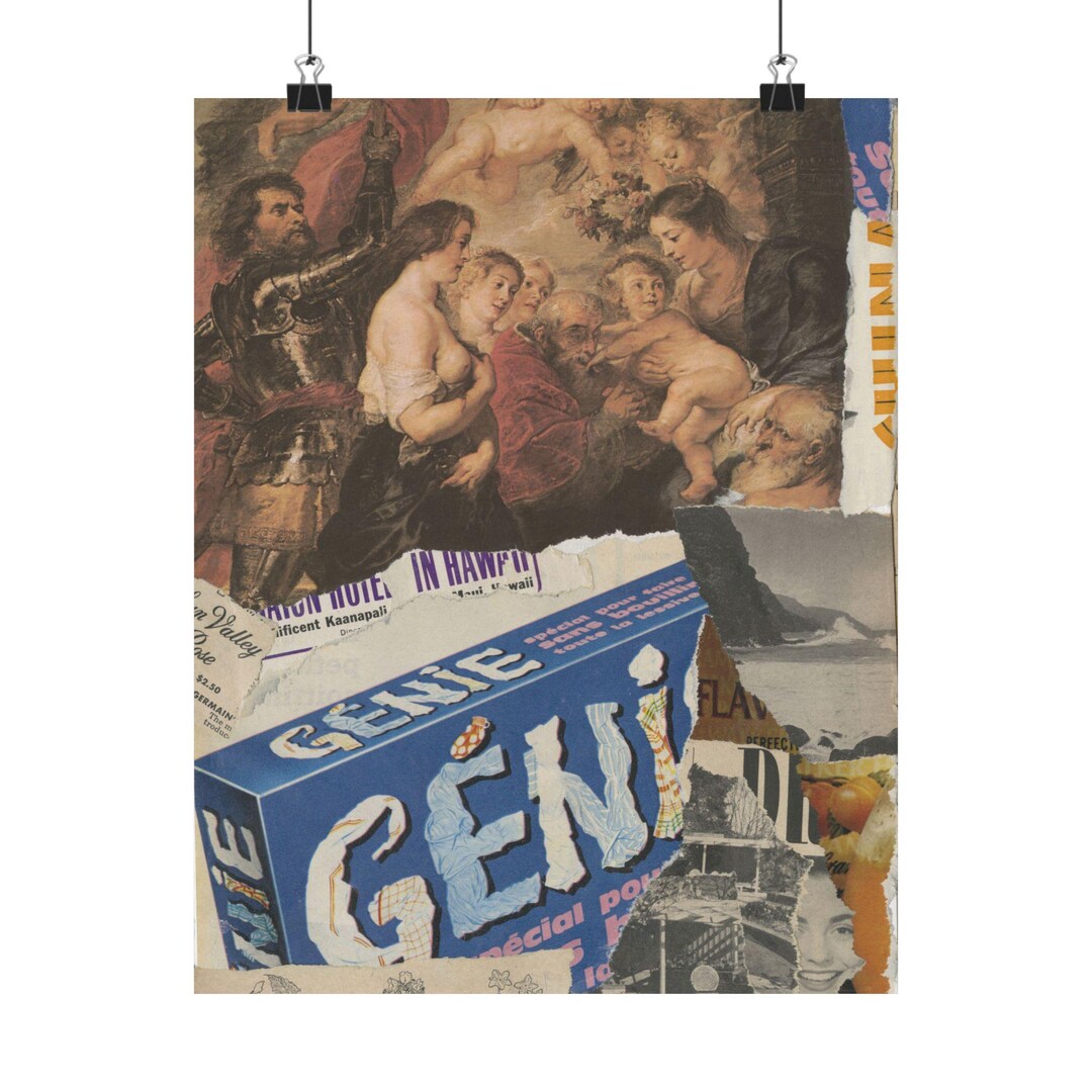 Falling Into Modern Consumption Eclectic Collage Print - Etsy
