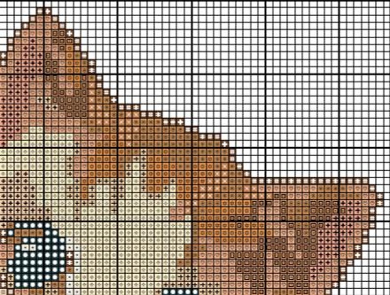 Cute Cat Cross Stitch Pattern PDF | Kitten With Blue Yarn | Easy ...