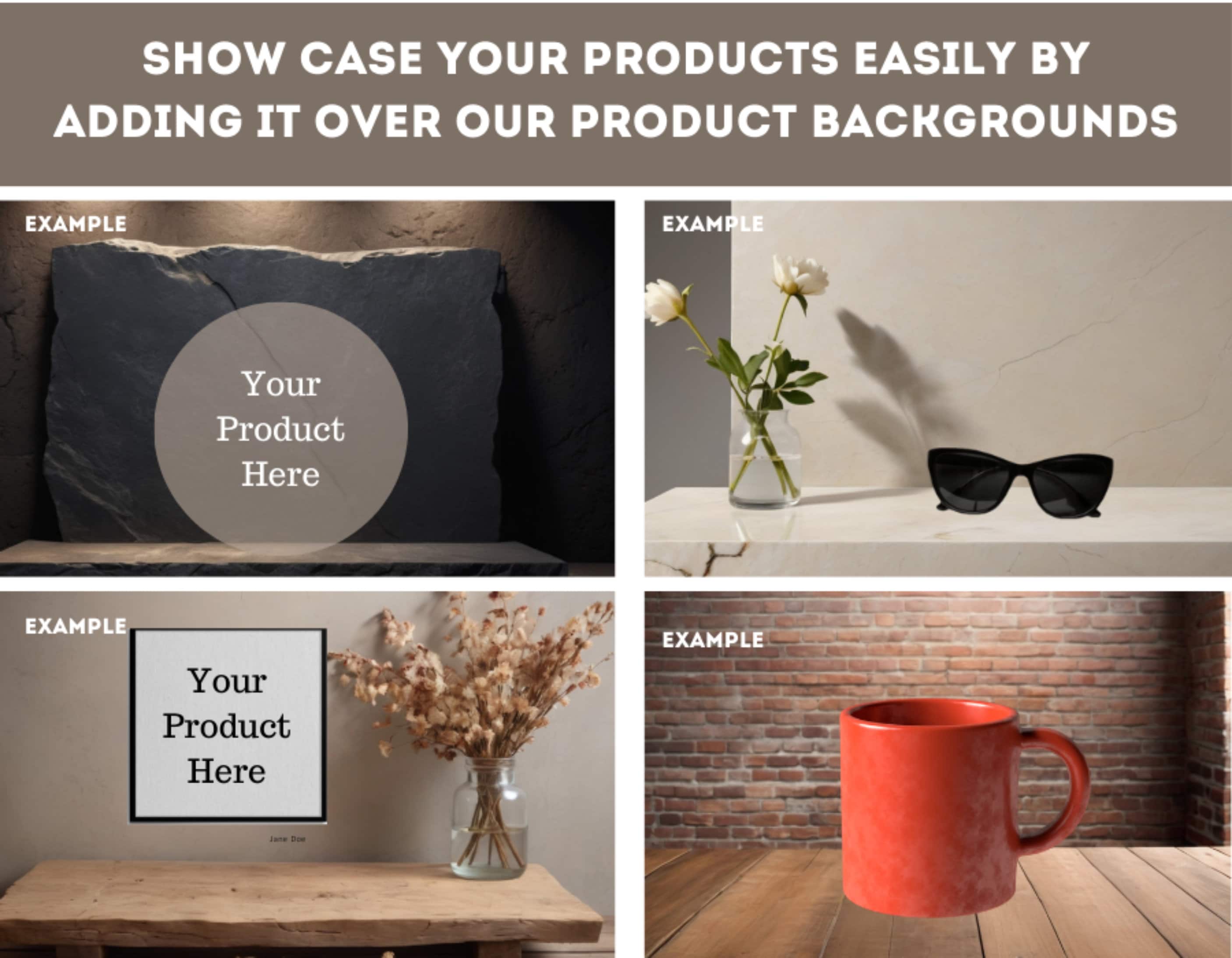 75 X Table Background Mockup Bundle: Versatile JPEG Images for Your ...