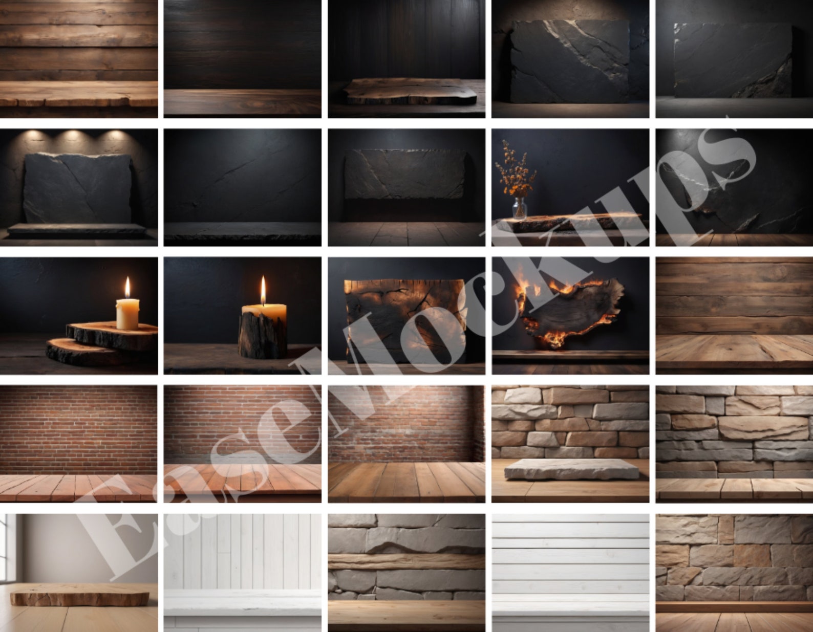 75 X Table Background Mockup Bundle: Versatile JPEG Images for Your ...