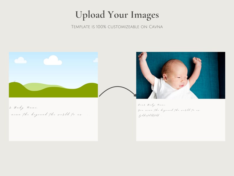 Digital Minimal Baby Book Template, Printable Baby Book, First Year ...
