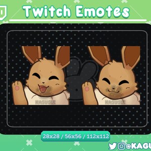 Animated Eevee Wave Twitch/discord Emotes - Etsy
