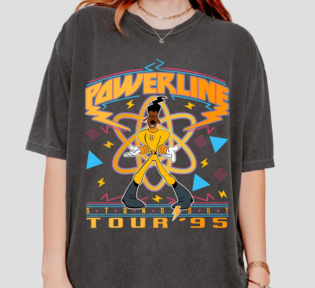 Retro Disney Goofy Powerline Stand Out Tour 95 Shirts, Max Goofy ...