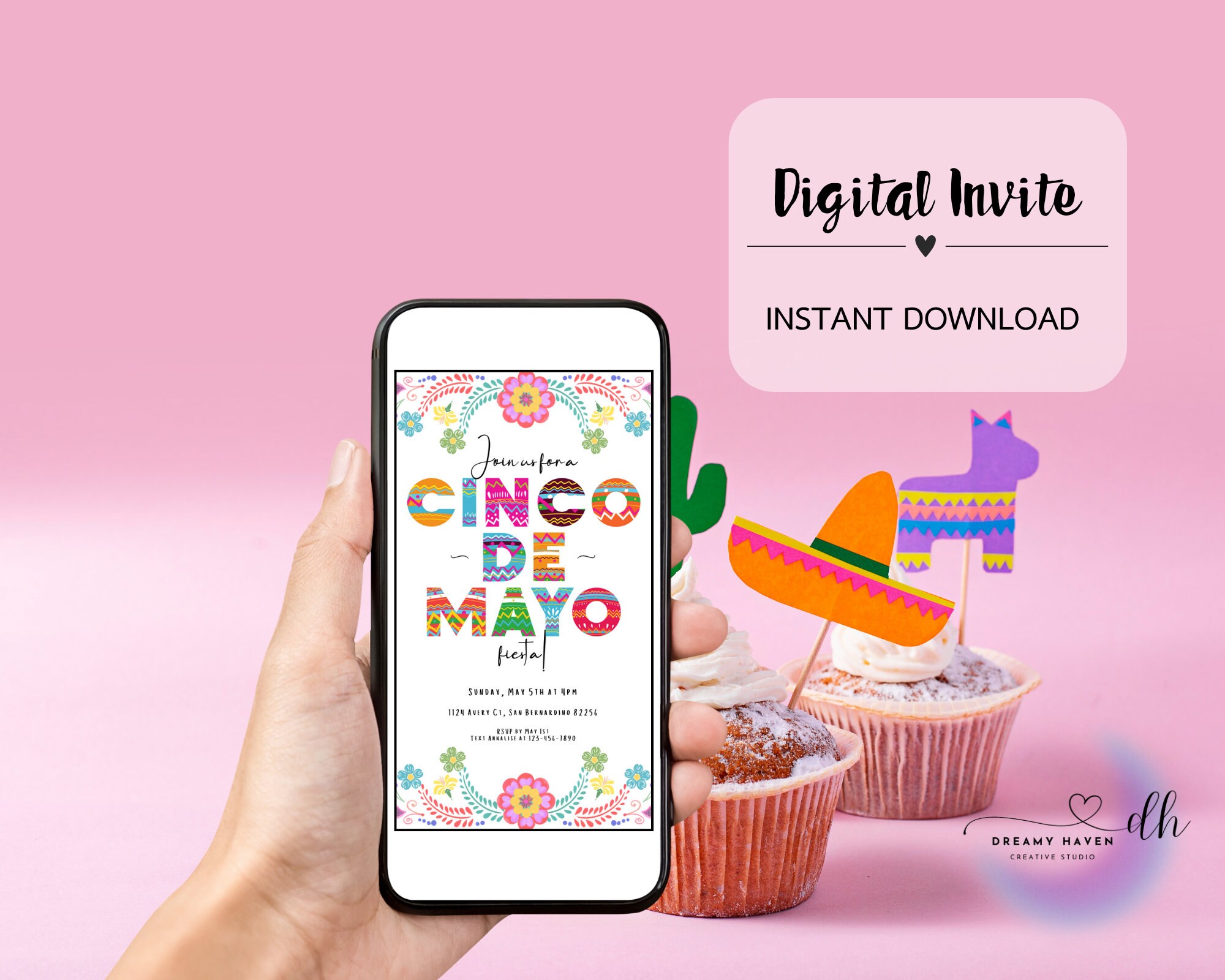 Colorful Cinco De Mayo Fiesta Invitation - Etsy
