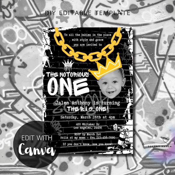 Notorious One Birthday - Etsy