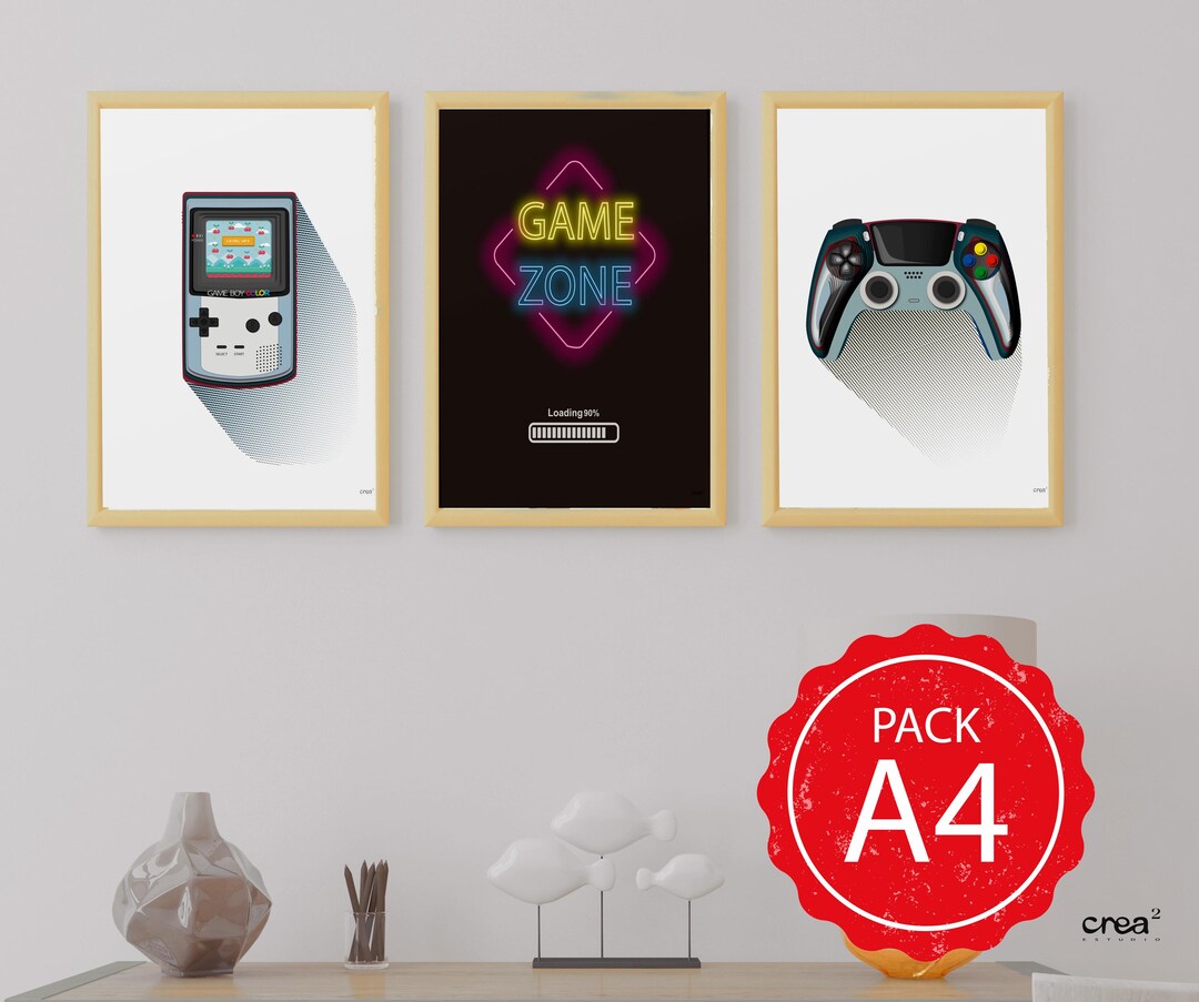 Gaming Poster Set Downloadable for Room/game Room Decoration/game ...