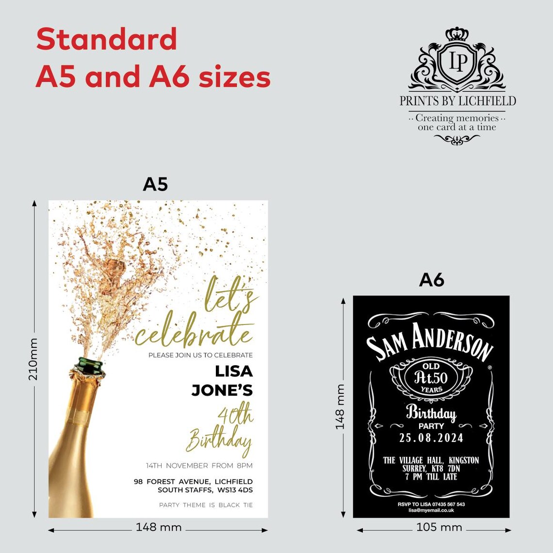 PRINTED 007 Birthday Invitation, James Bond Themed Birthday Invite, Men ...