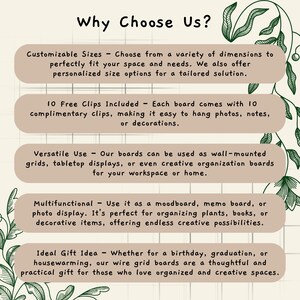 Minimalist Wire Tabletop Grid – White or Black Photo Display Board With ...