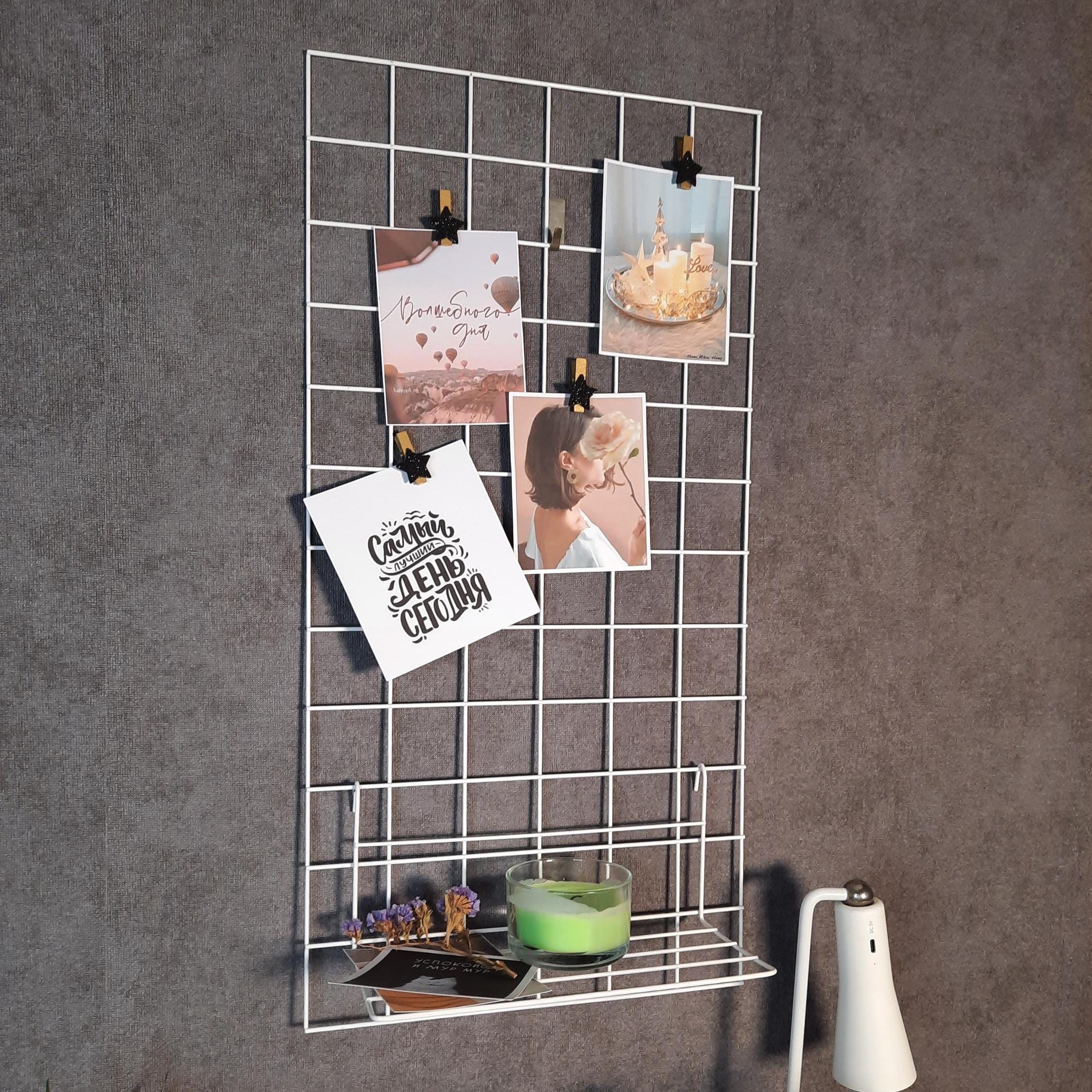 Student Organizing Memo Stand, Wall Hanging Nonice Board, Meshed Grid ...