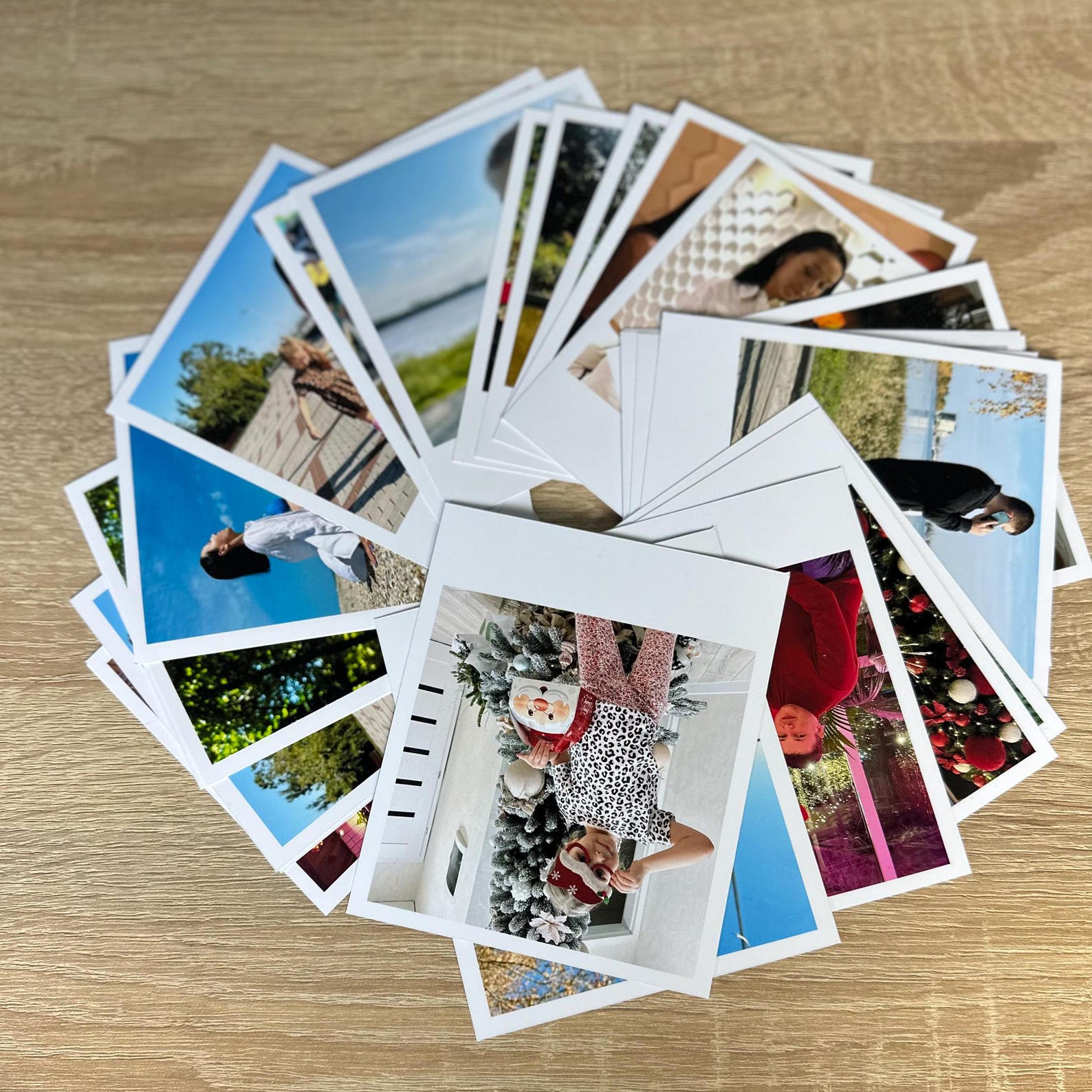 Compact Table Photo Display, Personalized Custom Photos Gift, Custom ...