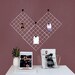 Large Wire Grid, Metal Memo Board Combo, Polaroid Wall Grid & Plant ...