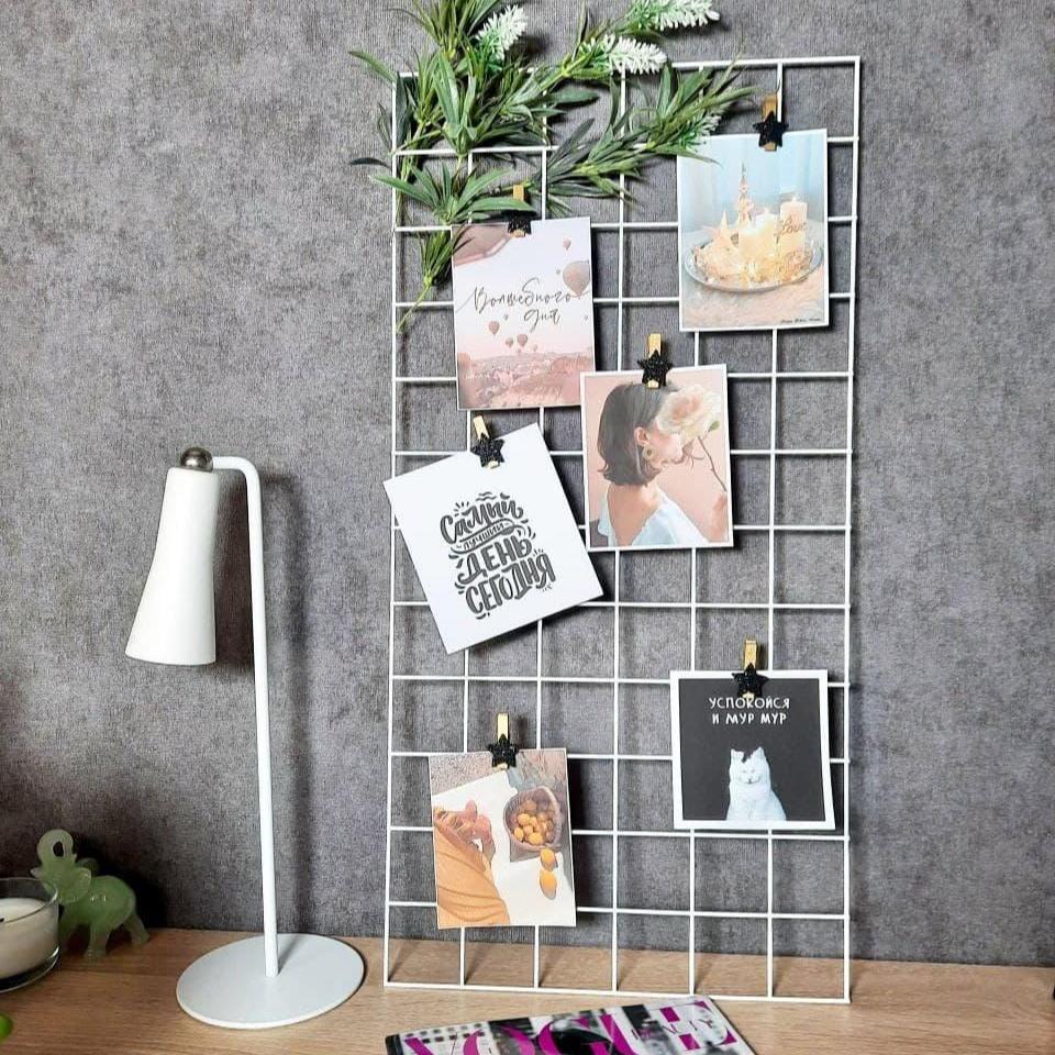Student Organizing Memo Stand, Wall Hanging Nonice Board, Meshed Grid ...