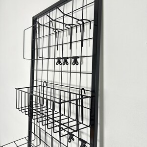 Wall Meshed Organizer Grid With Frame, Office or Bedroom Organization ...