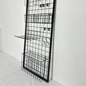 Wall Meshed Organizer Grid With Frame, Office or Bedroom Organization ...