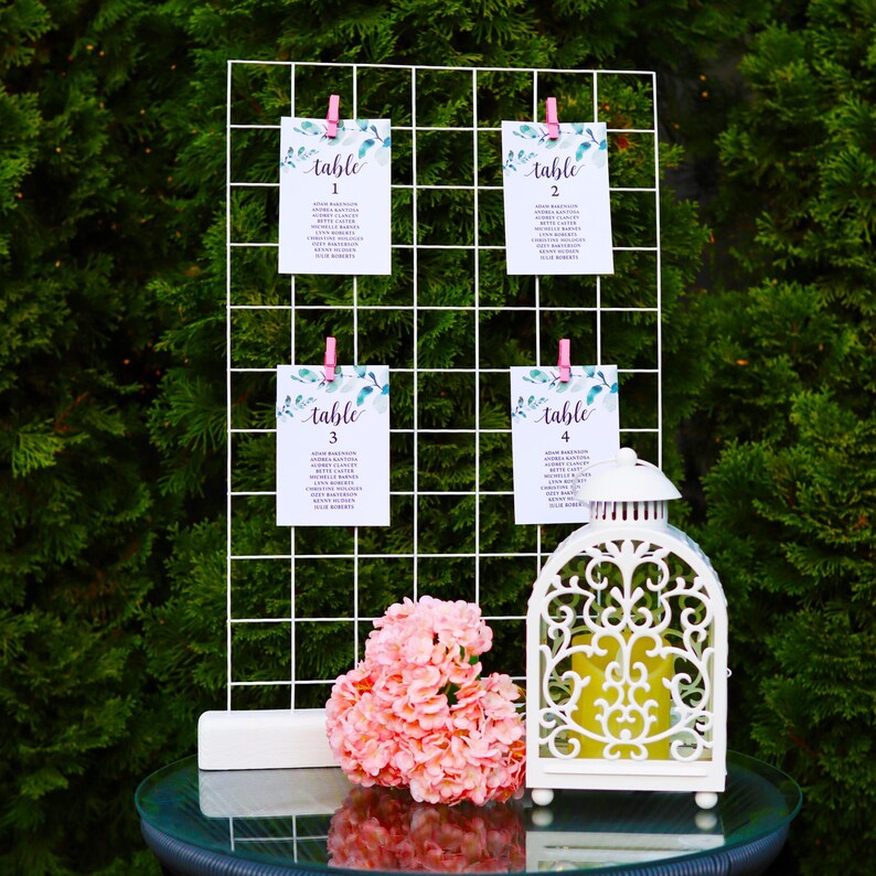 Tabletop Photo Grid – Moodboard Memo Stand With Free Clips, Elegant ...
